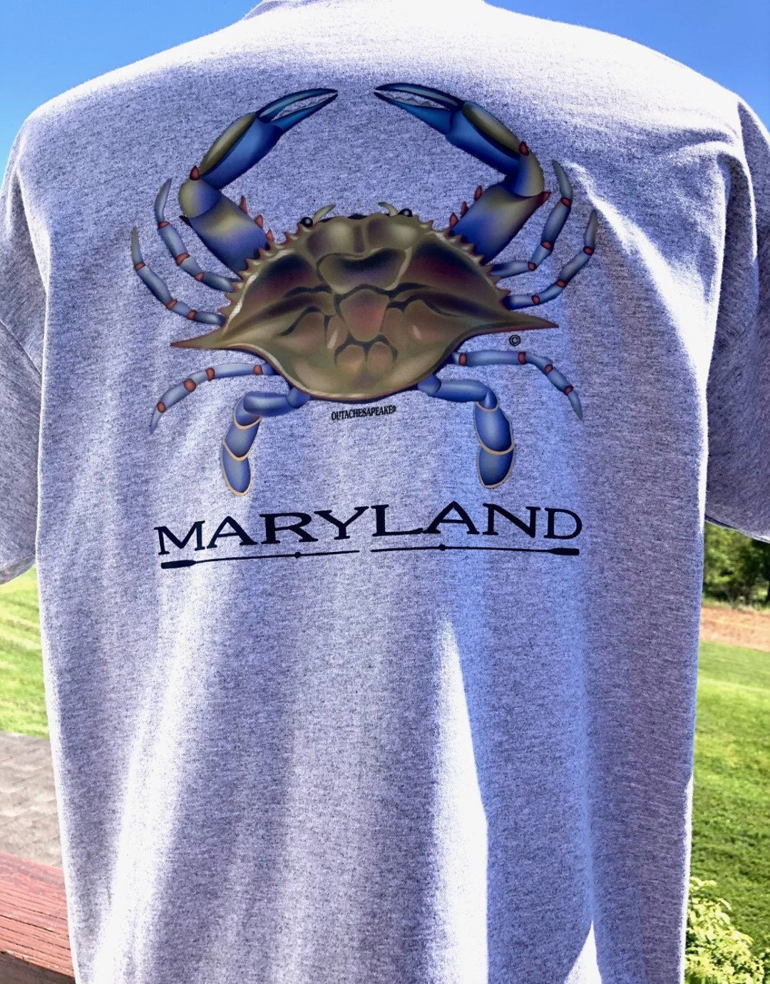 Blue Crab Maryland T-shirt - Etsy
