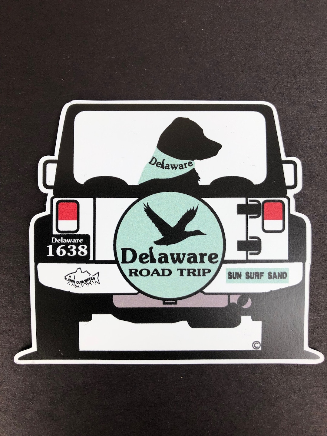 Delaware Road Trip Magnet/decal - Etsy