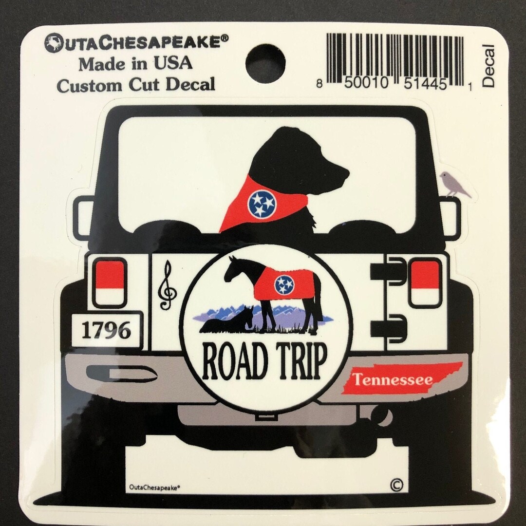 Tennessee Flag Road Trip 5" Decal - Etsy