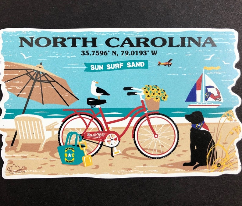 North Carolina Flag Car Magnets Pick 2 | Etsy