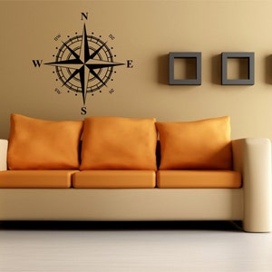 Compass Rose Sticker Nautical Sticker Compass Rose Decal - Etsy