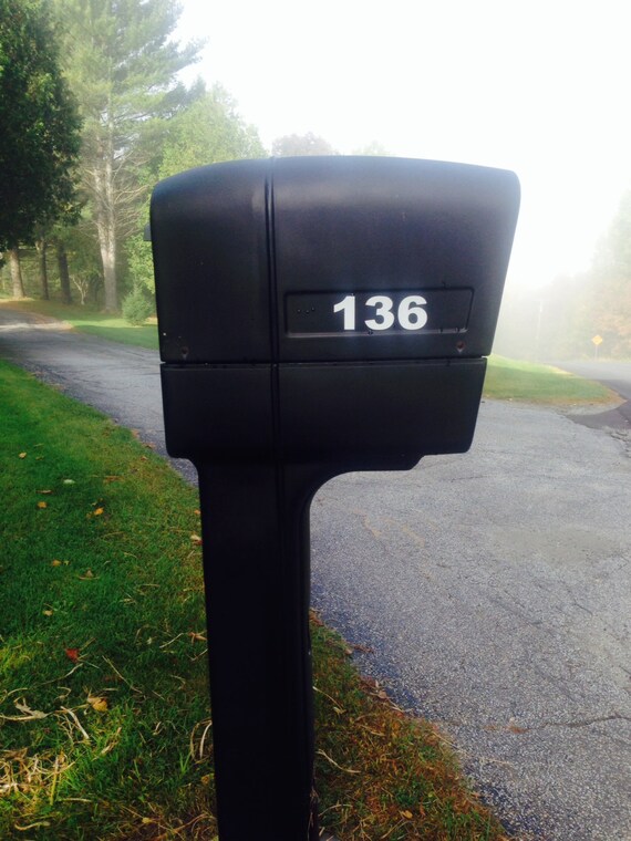2 Sets of Custom Reflective Mailbox Numbers Decals - Etsy Canada