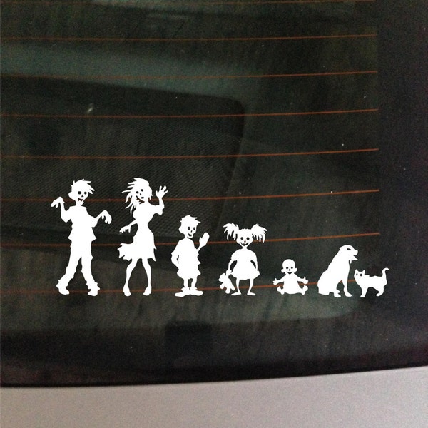 Zombie Car Decal - Etsy