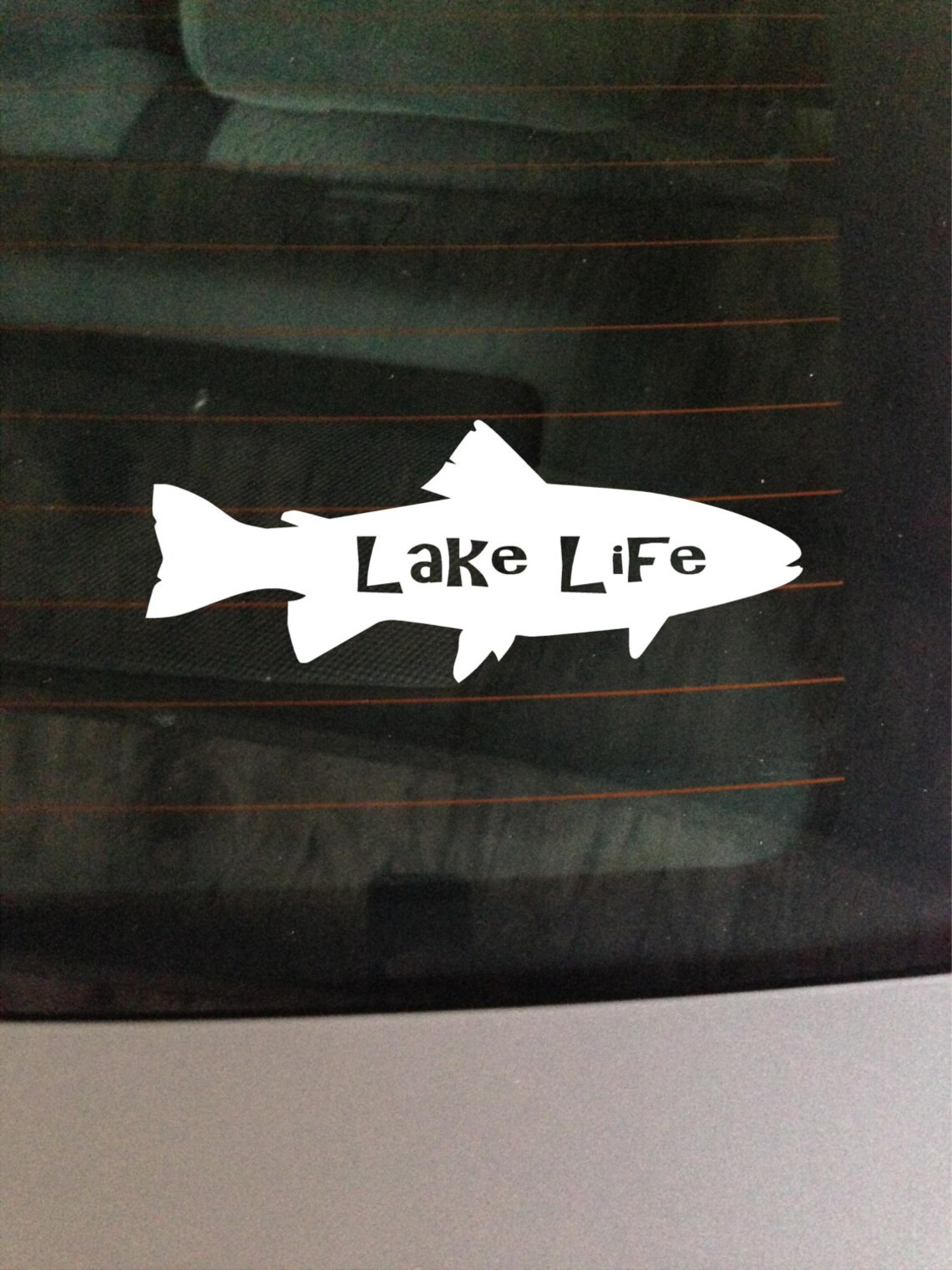 Lake Life - Vinyl Decal Car Window Wall Art - Etsy
