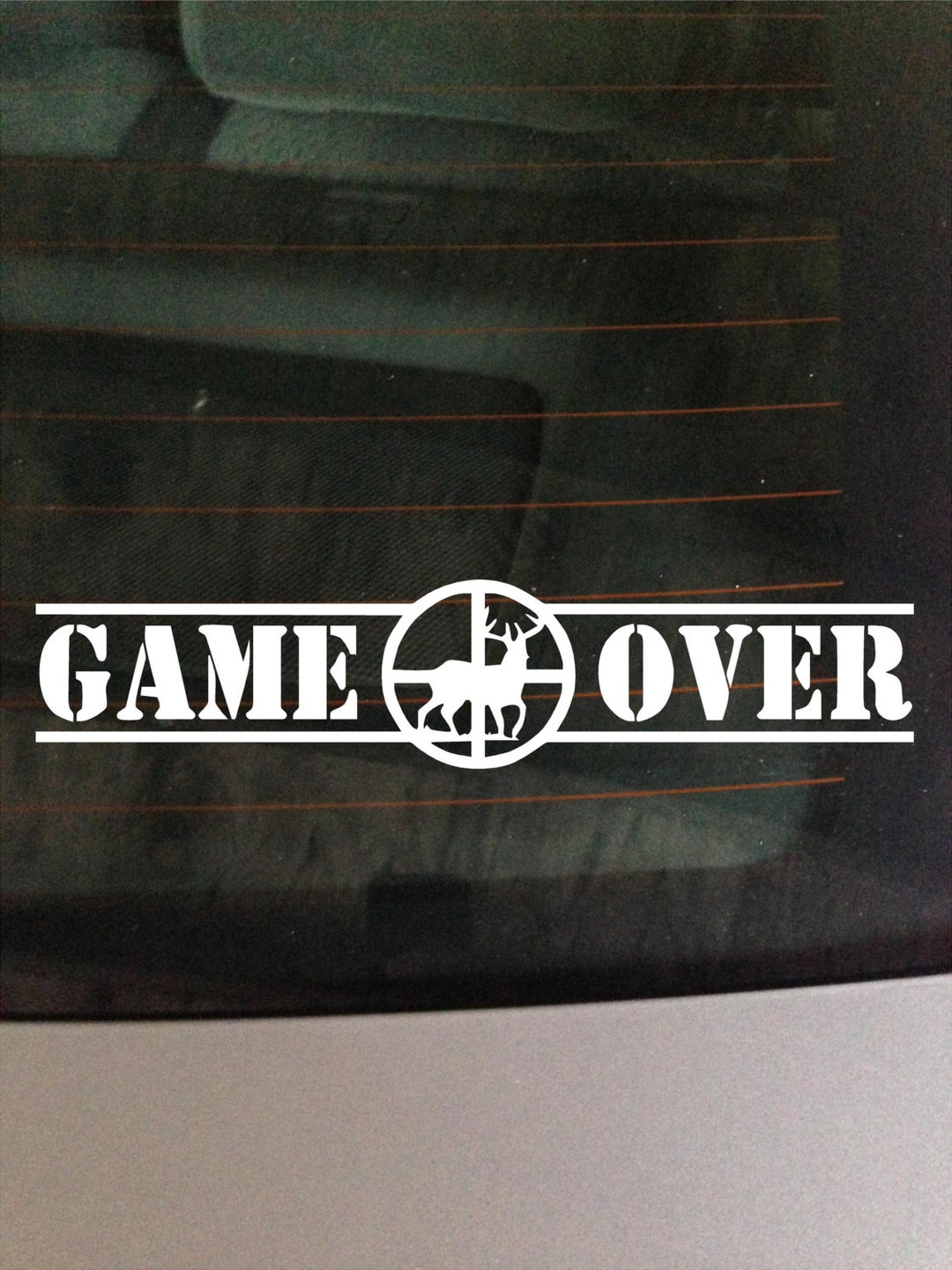 Game Over Vinyl Window Decal / Sticker - Etsy