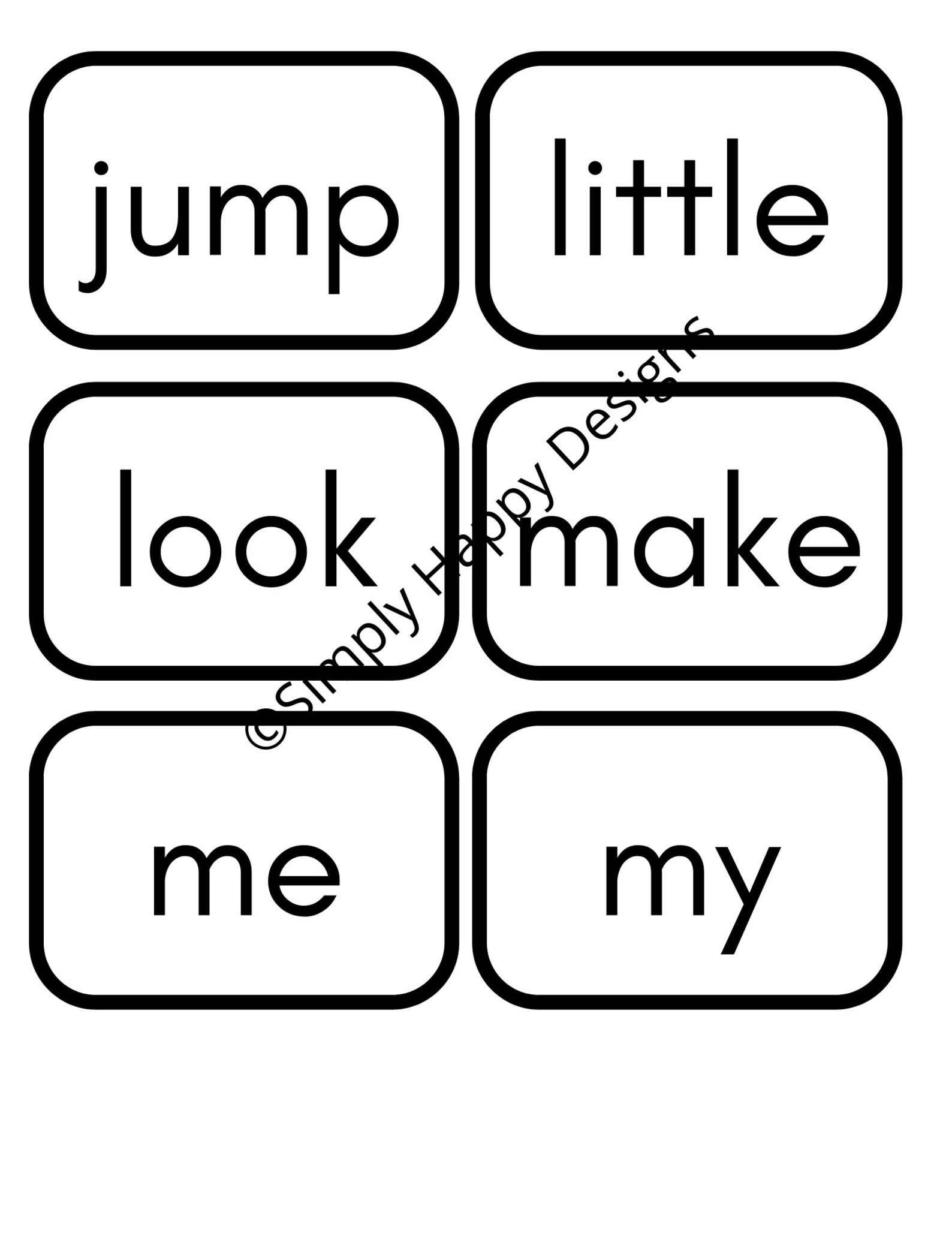 Pre-kindergarten Sight Words Flashcards, Basic Sight Words, Dolch Sight ...
