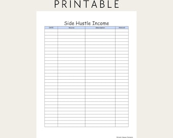 30 Day Side Hustle Challenge, Side Hustles, Extra Income | Printable ...