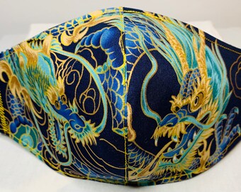 Chinese Dragon Face Mask - Etsy