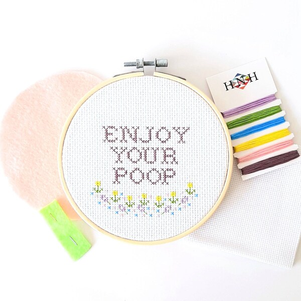Poop Cross Stitch - Etsy