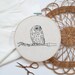 PDF PATTERN - Hand Embroidery Digital Download of Perched Owl on ...