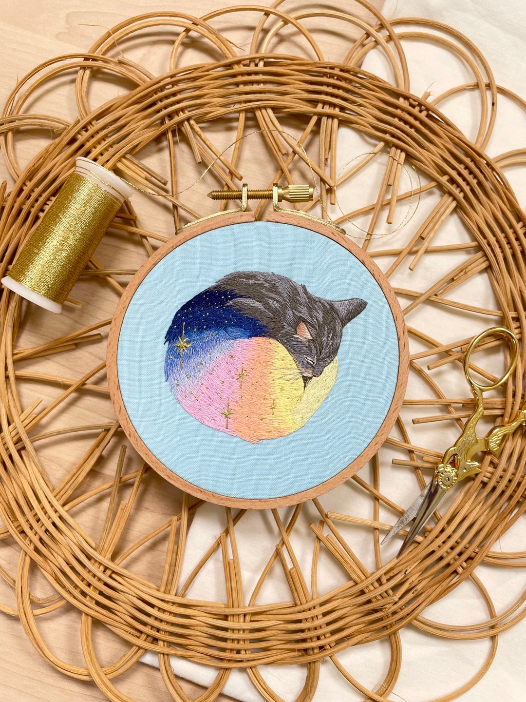 Open Slot Cosmic Pet Portrait Sky Cats Custom Pet Portrait custom Cat ...