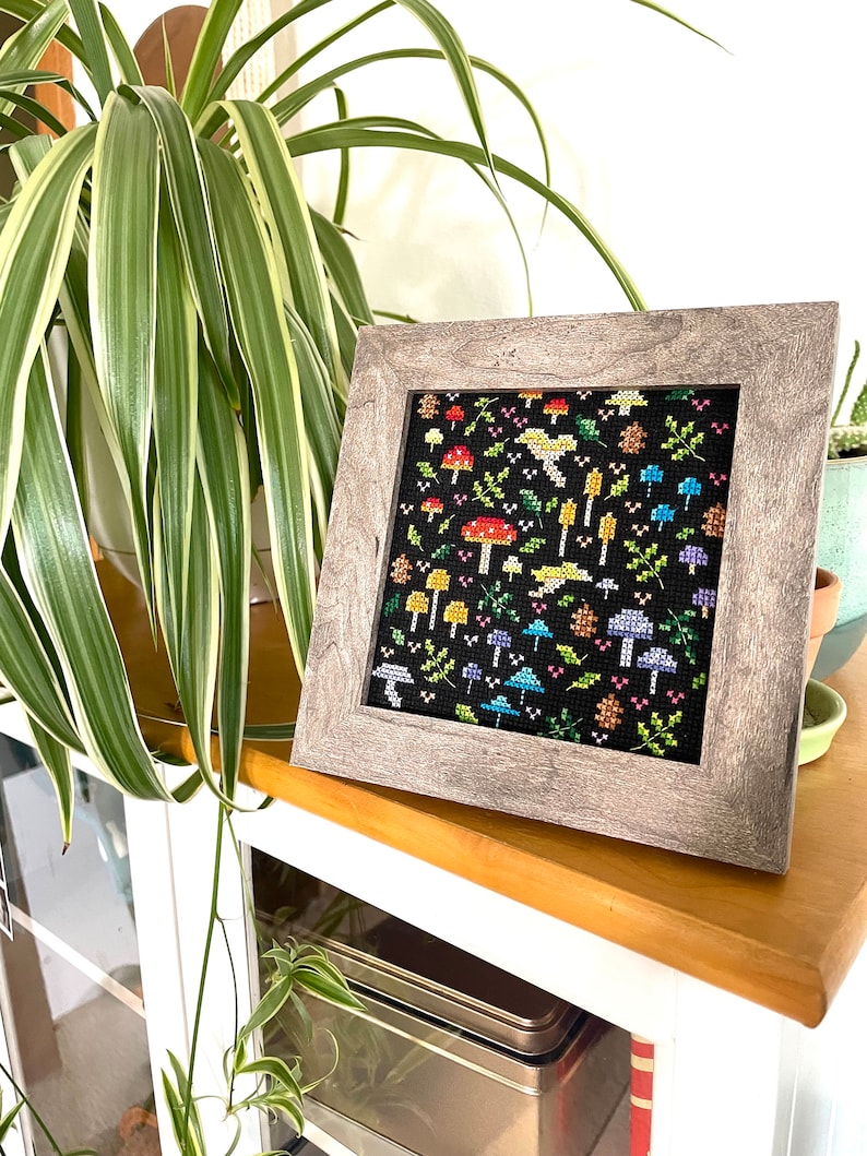 Mushroom Cross Stitch Pattern - Mushroom Sampler PDF - Etsy