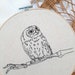 PDF PATTERN - Hand Embroidery Digital Download of Perched Owl on ...