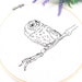 PDF PATTERN - Hand Embroidery Digital Download of Perched Owl on ...