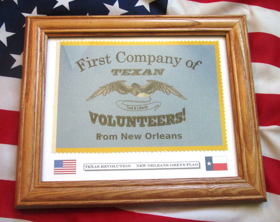 Texas Revolution Flag, 1st Texan Volunteers, New Orleans Greys Flag ...