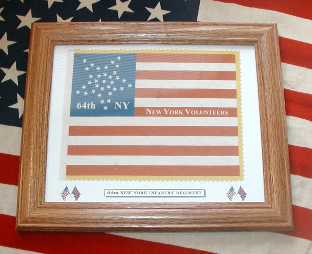 34 Star Flag, Civil War National Flag....64th New York Infantry Flag ...