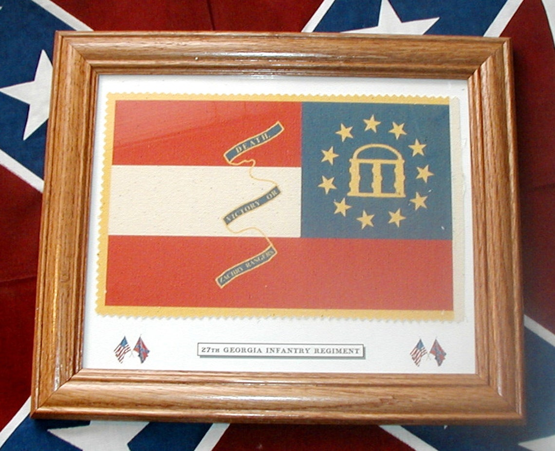 American Civil War Flag, CSA Flag, 27th Georgia Infantry...georgia ...