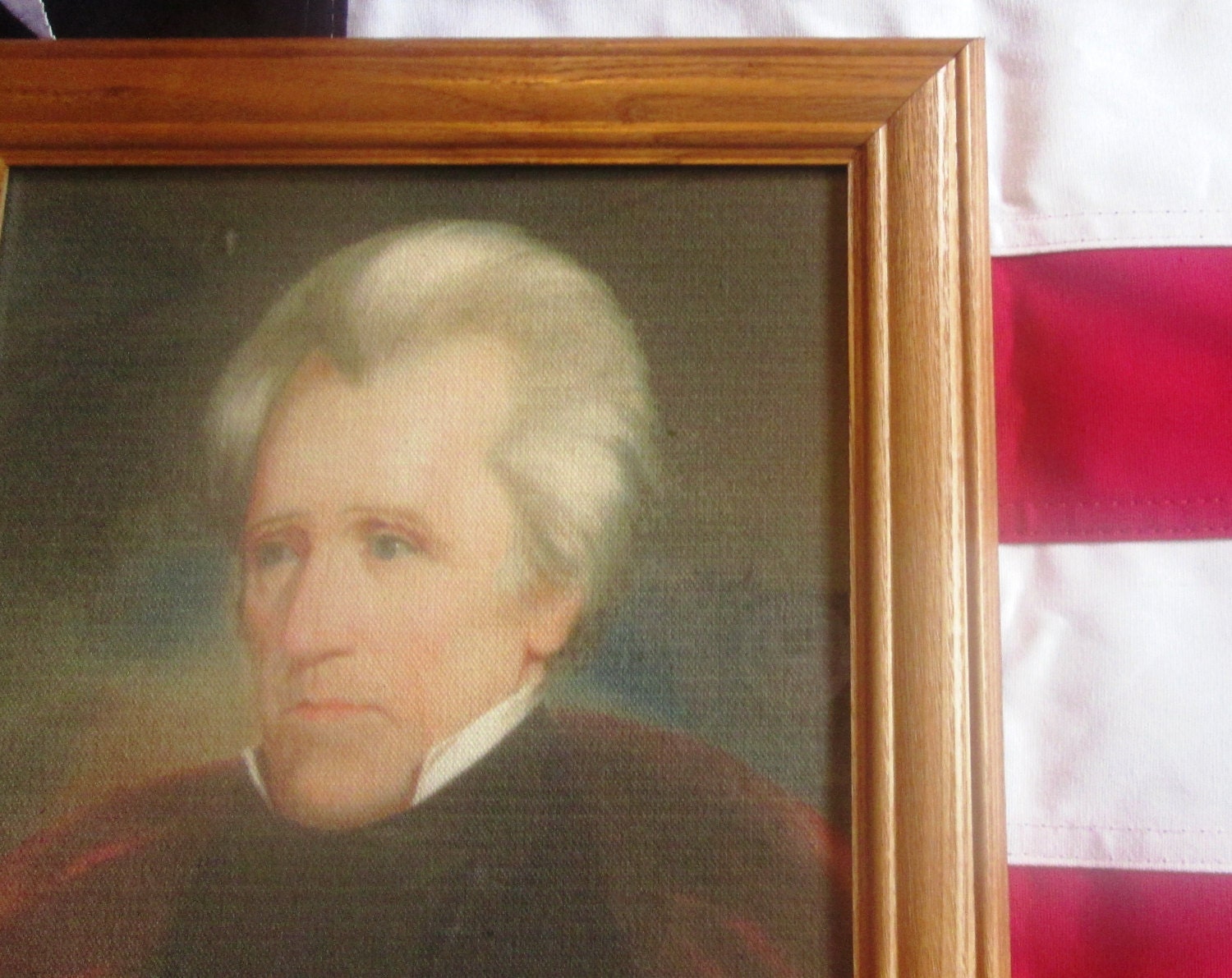 Framed Painting Portrait of President Andrew Jackson on - Etsy