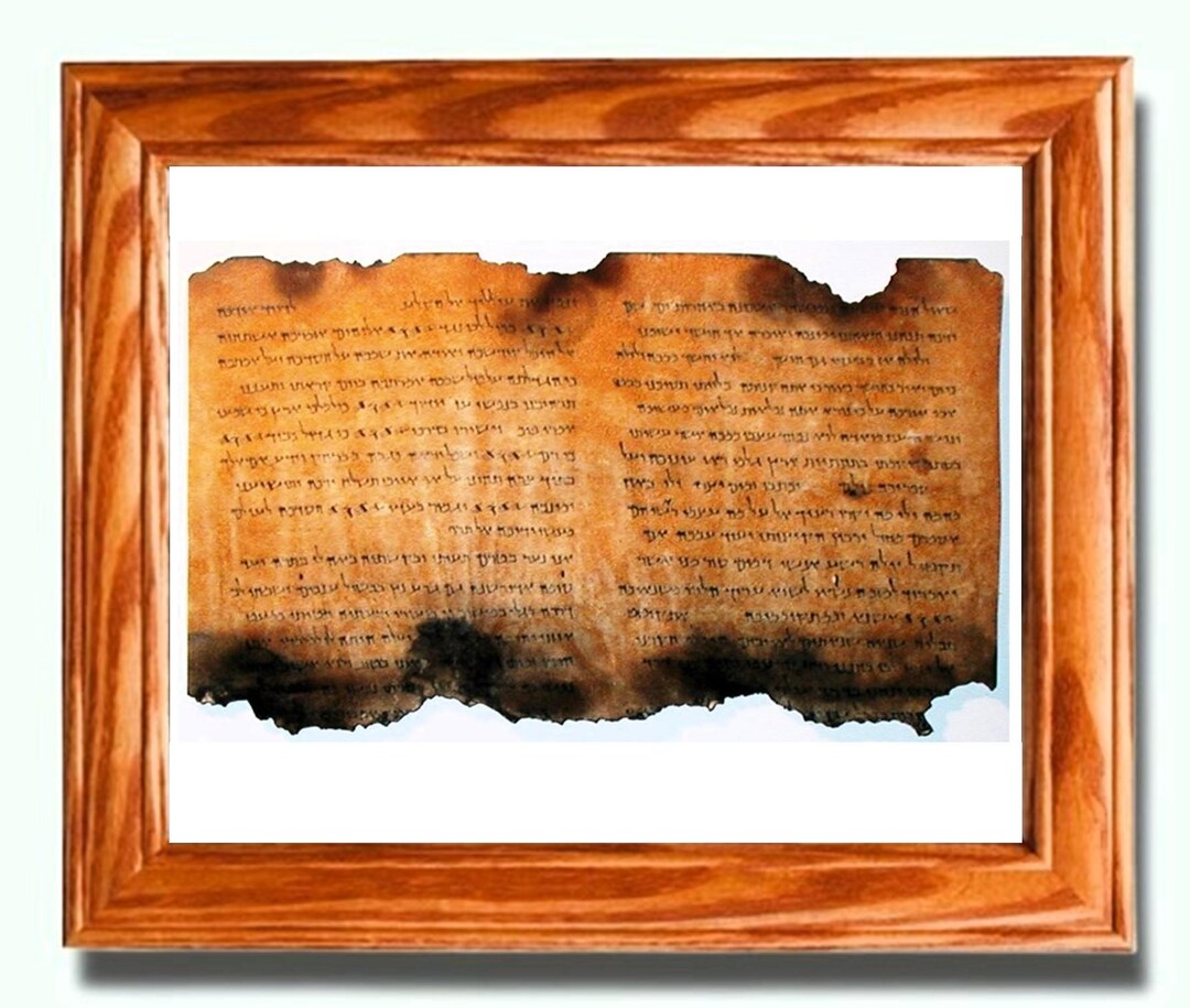 DEAD SEA SCROLLS, Christian Hebrew, Judaic Parchment, King David, Book ...