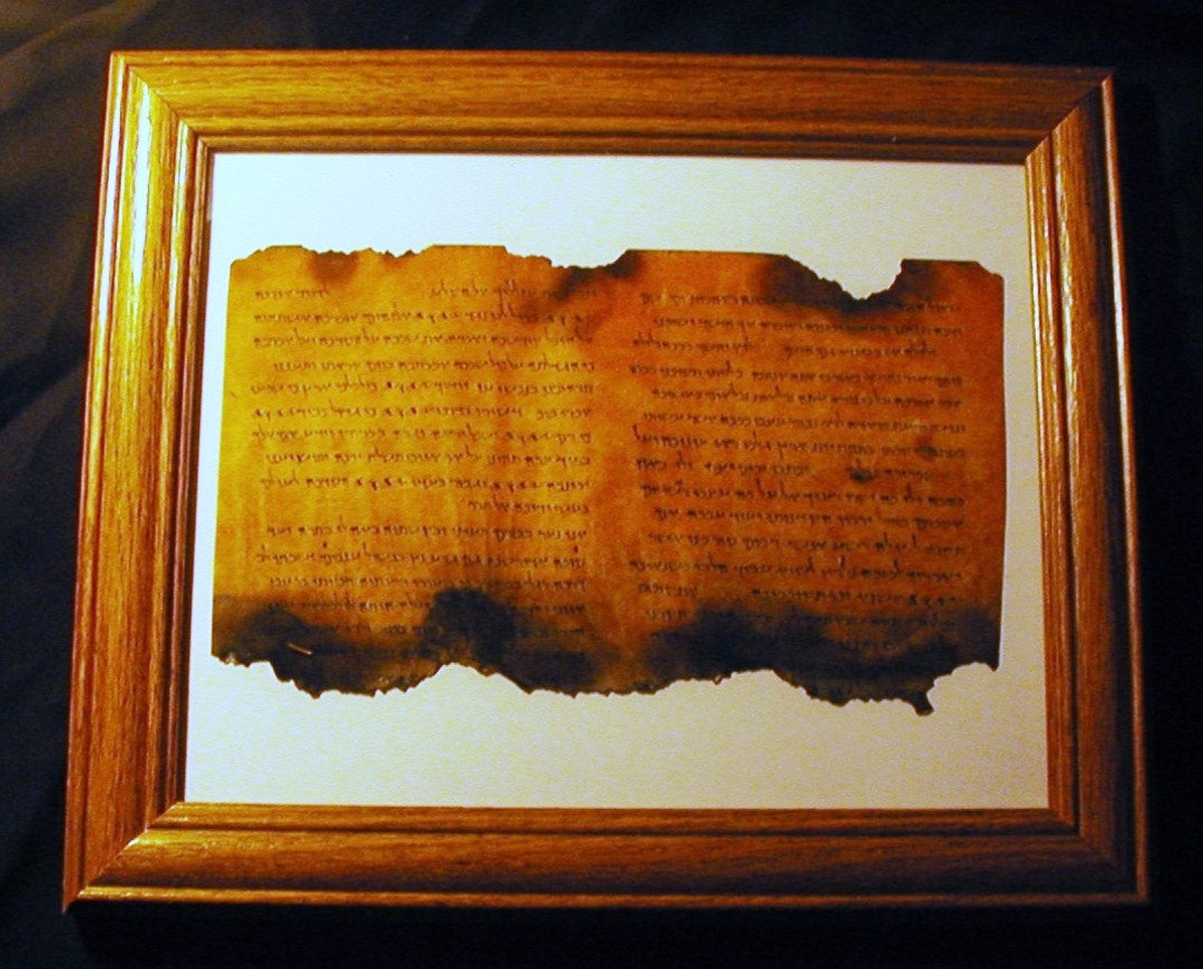 DEAD SEA SCROLLS, Christian Hebrew, Judaic Parchment, King David, Book ...