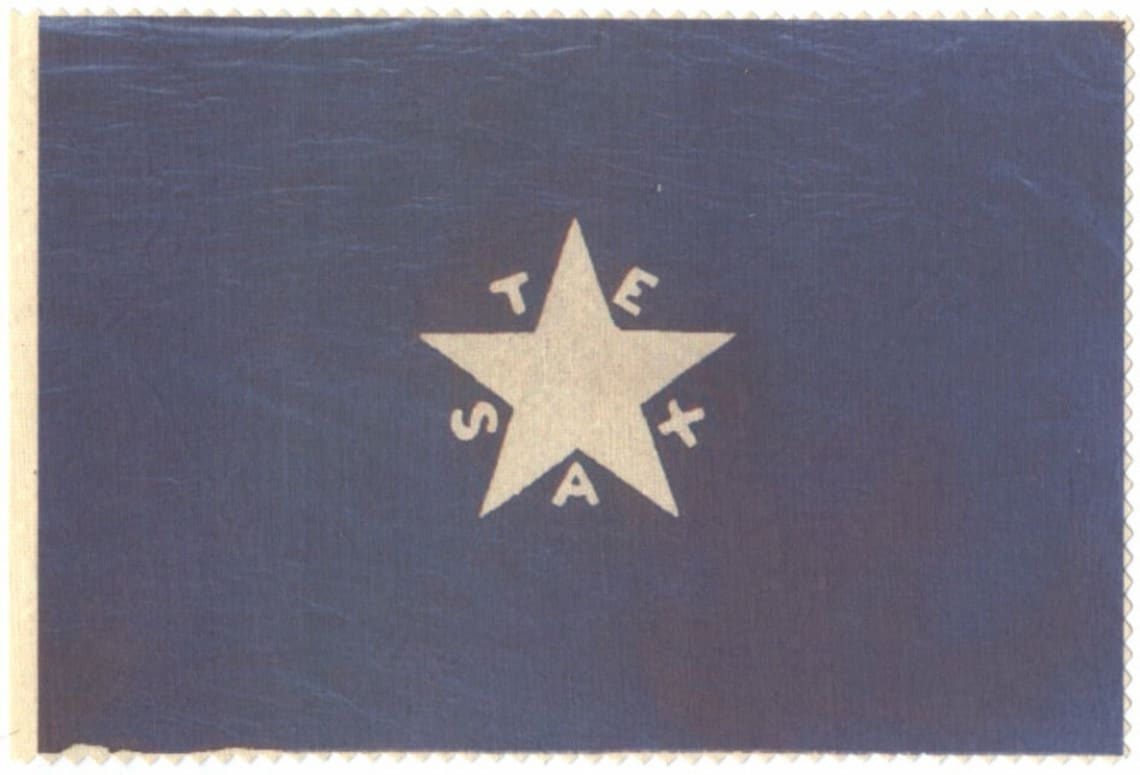 Texas Revolution, First Lone Star Flag of the Texas Republic..zavala ...