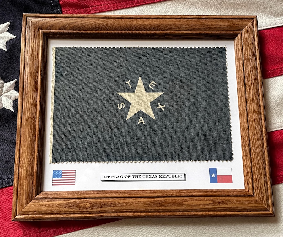Texas Revolution, First Lone Star Flag of the Texas Republic..zavala ...