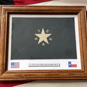 Texas Revolution, First Lone Star Flag of the Texas Republic..zavala ...