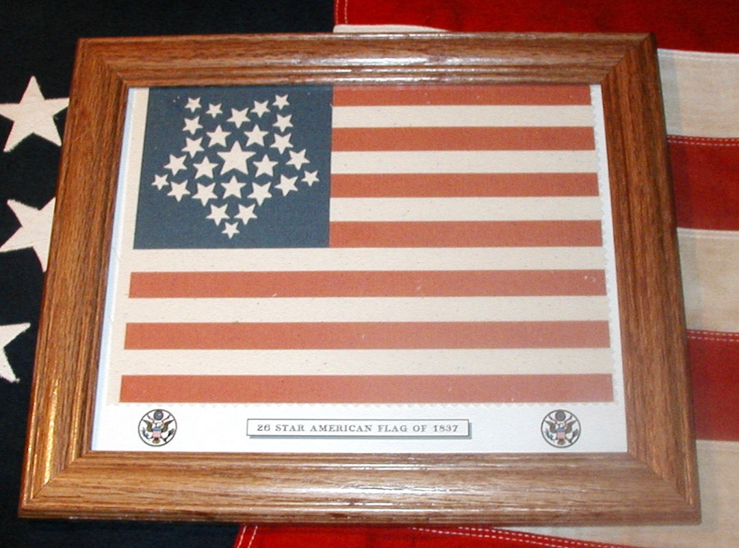 26 Star Flag, American Flag, Michigan State Flag of 1837 - Etsy