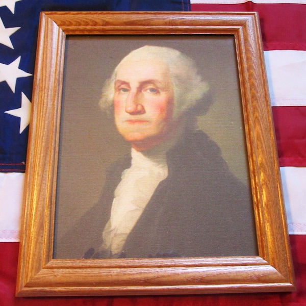 Framed George Washington - Etsy