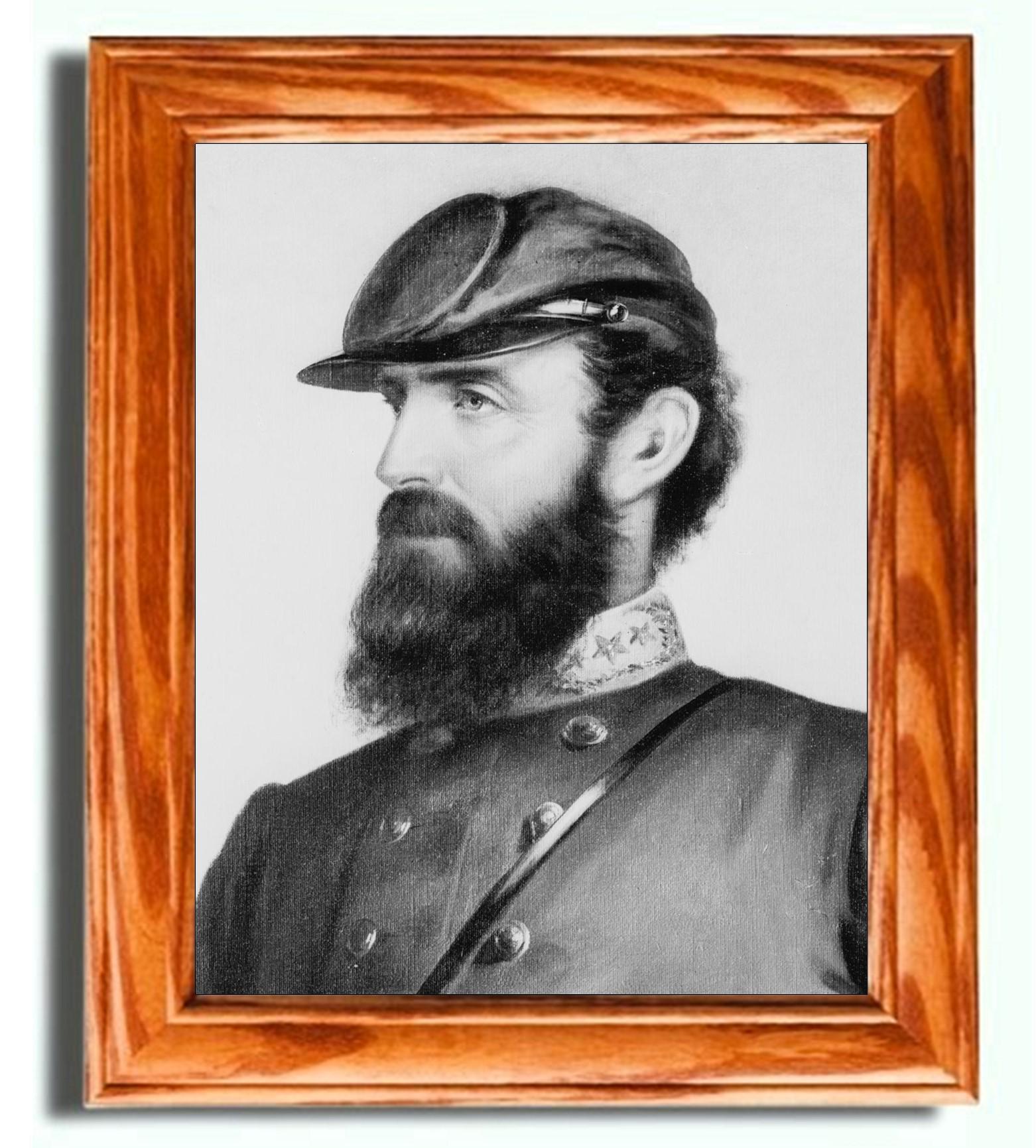 American Civil War Art, Portrait of Confederate General Stonewall ...