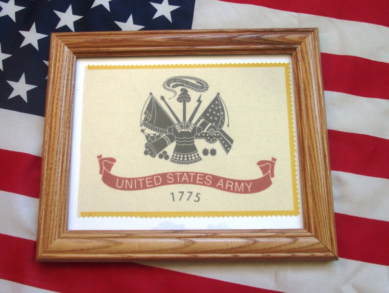 Framed American Military Flag, United States Army Flag, Infantry ...