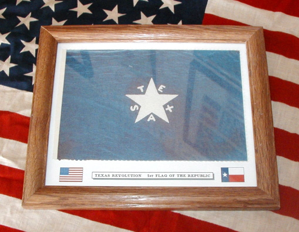 Texas Revolution, First Lone Star Flag of the Texas Republic..zavala ...