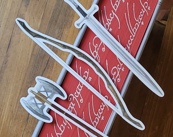 The Three Hunters | Sticker Pack | LOTR Waterproof Stickers | Aragorn ...