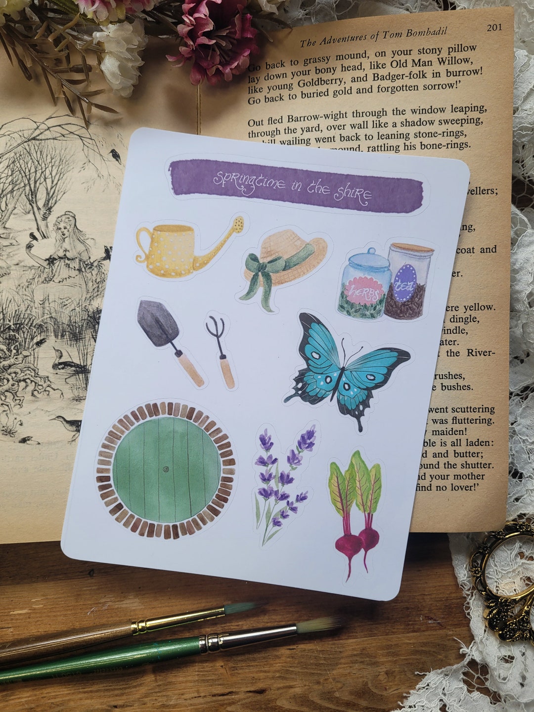 Hobbit Planner Sticker Sheet | LOTR Lord of the Rings | Bullet Journal ...