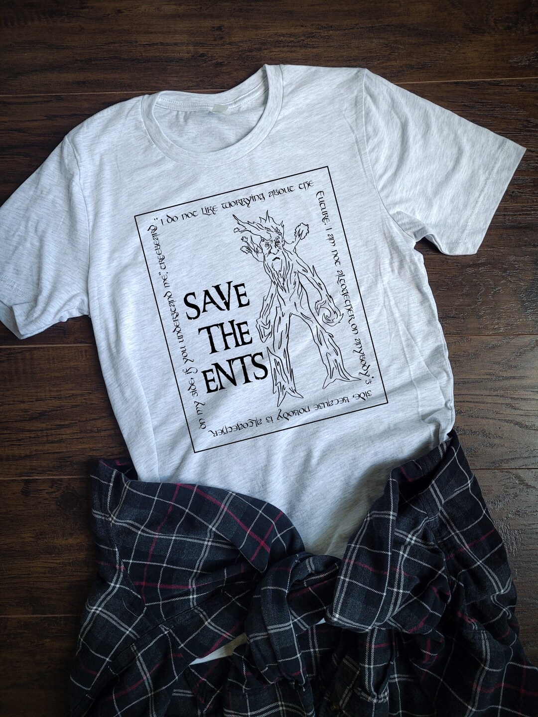 SAMPLE SALE Multiple Sizes Screen Printed Save the Ents Tee - Etsy