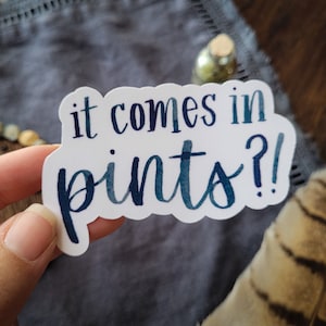 It Comes in Pints?! Sticker | LOTR Lord of the Rings | the Hobbit ...