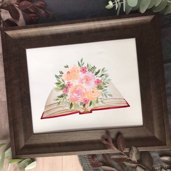 Open Book Print - Etsy