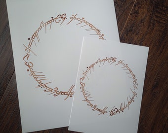 One Ring Inscription - Etsy