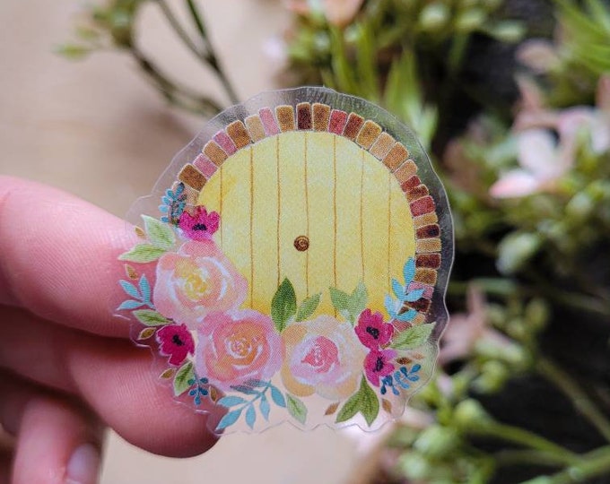 Clear Mini Hobbit Hole Sticker | LOTR Lord of the Rings | Waterproof ...
