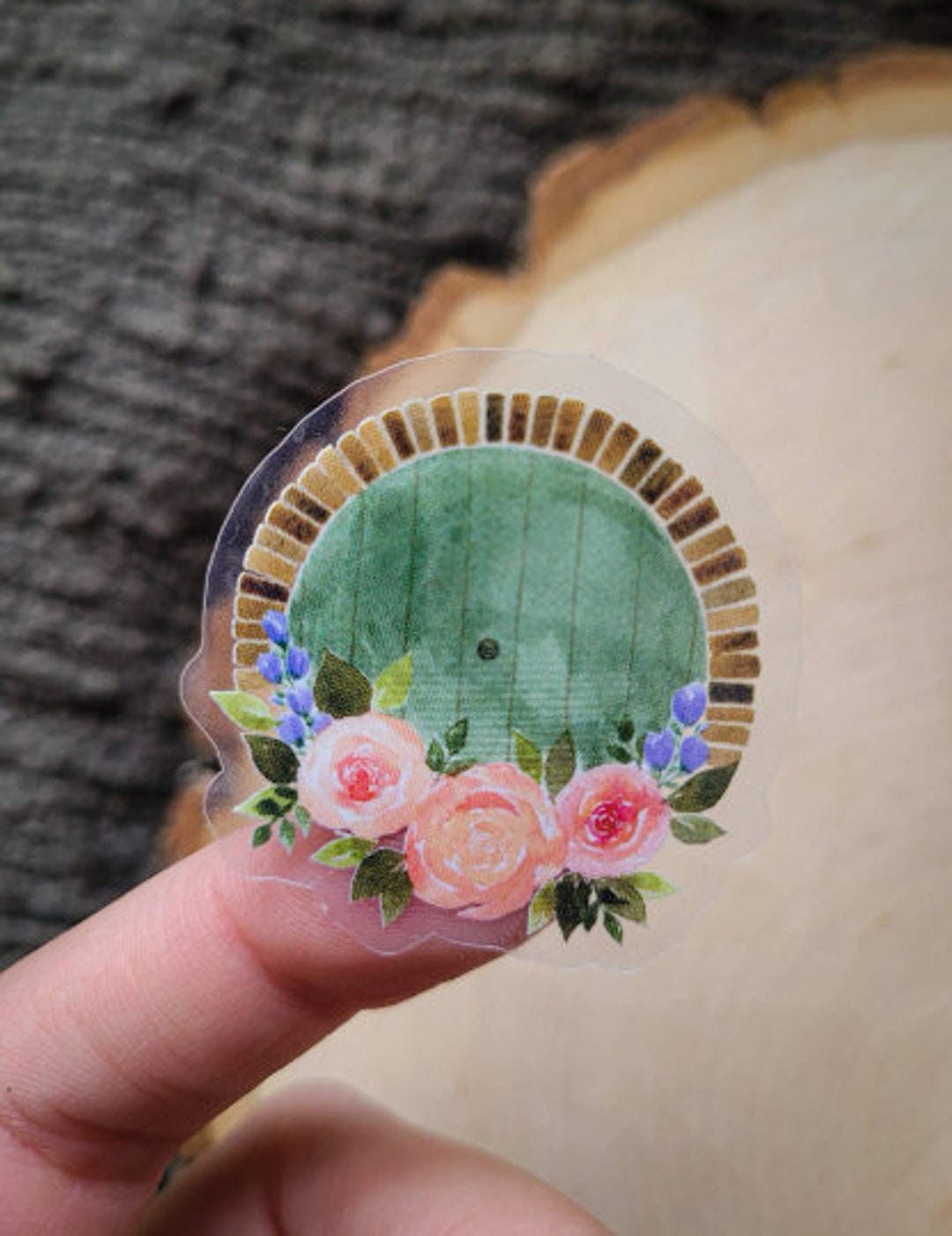 Clear Mini Hobbit Hole Sticker | LOTR Lord of the Rings | Waterproof ...