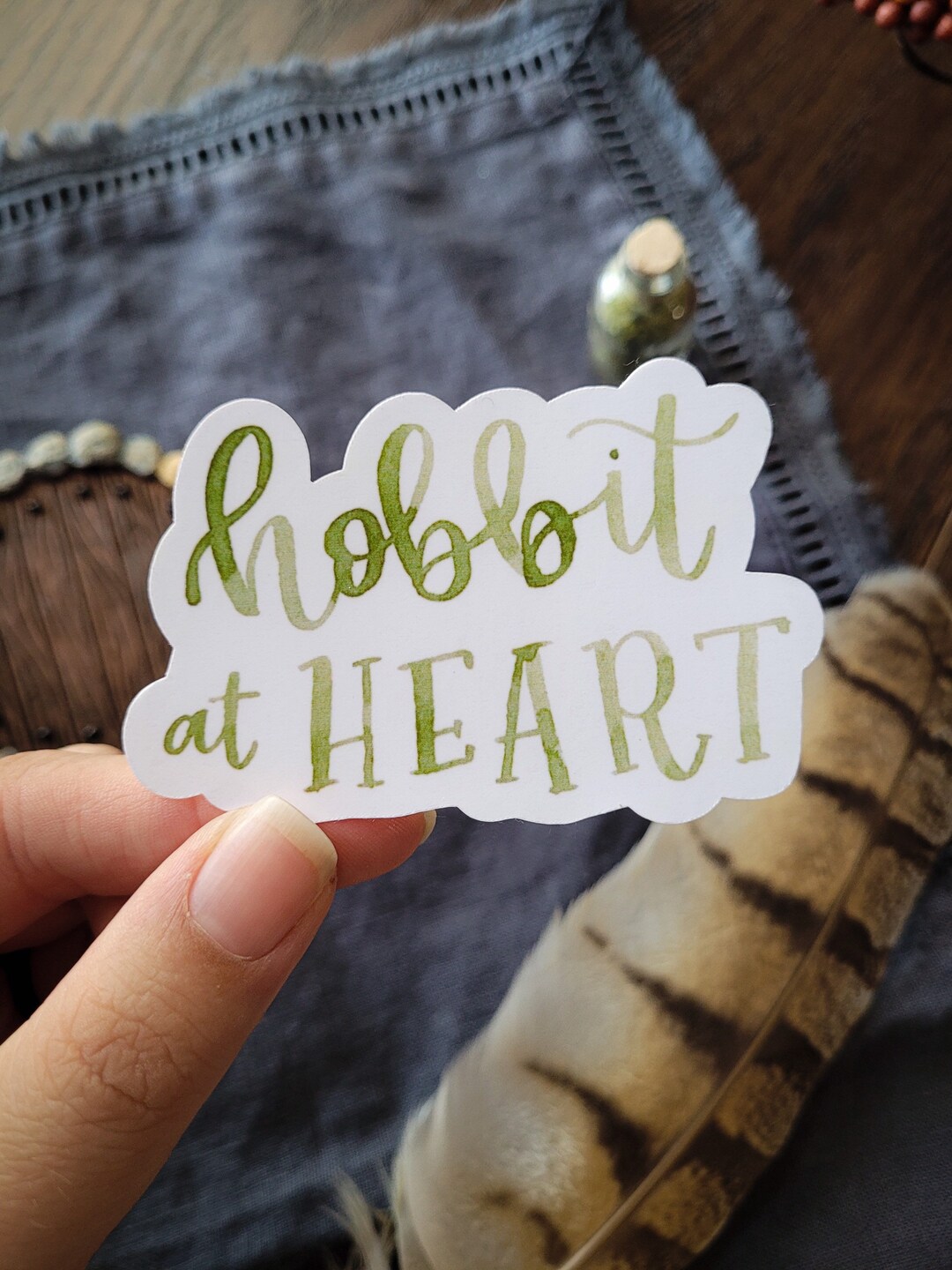 Hobbit at Heart Sticker Lord of the Rings LOTR Hobbits Shire Bag End - Etsy