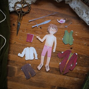 Literary Paper Doll | Bilbo Baggins Paper Craft - Etsy