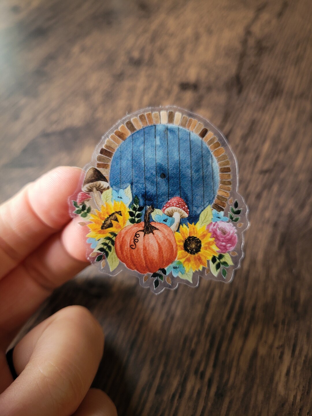 Clear Autumn Hobbit Hole Sticker | LOTR Lord of the Rings | Waterproof ...