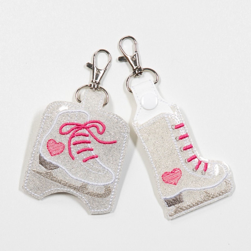 Ice Skate Keychain Set - Etsy