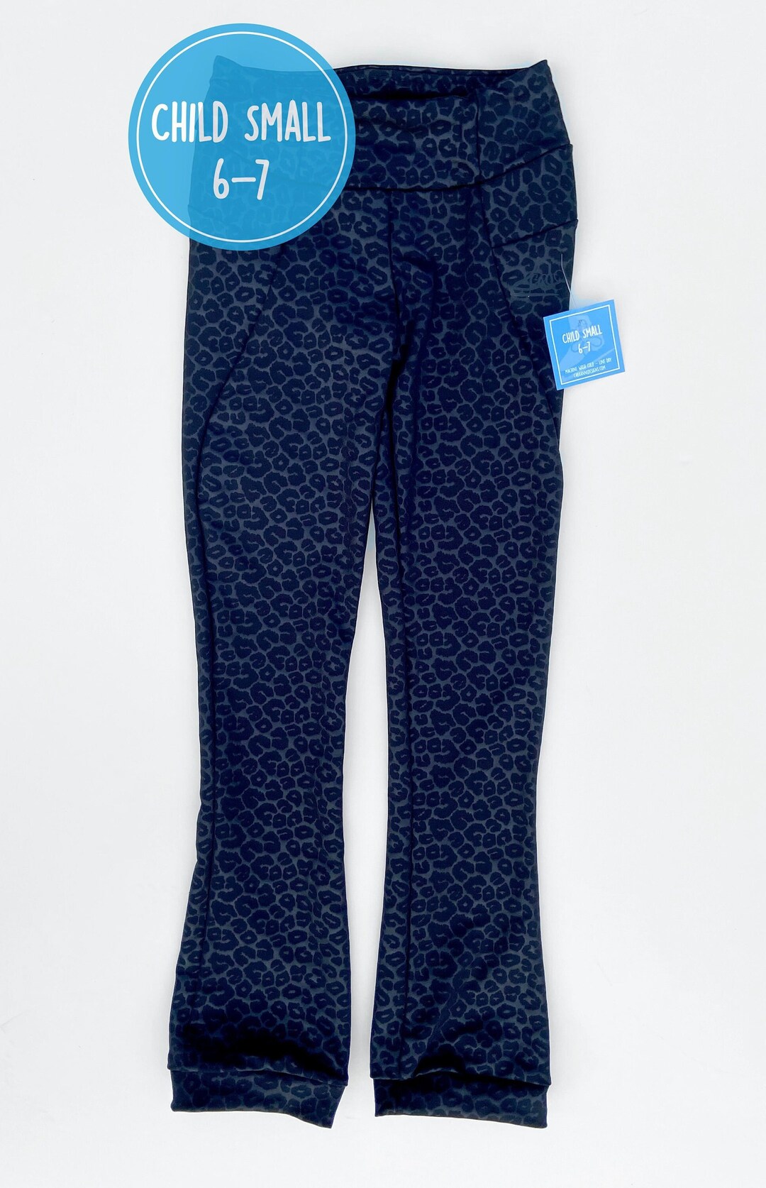 CS Black Embossed Leopard Figure Skating Practice Pants Be Bright ...