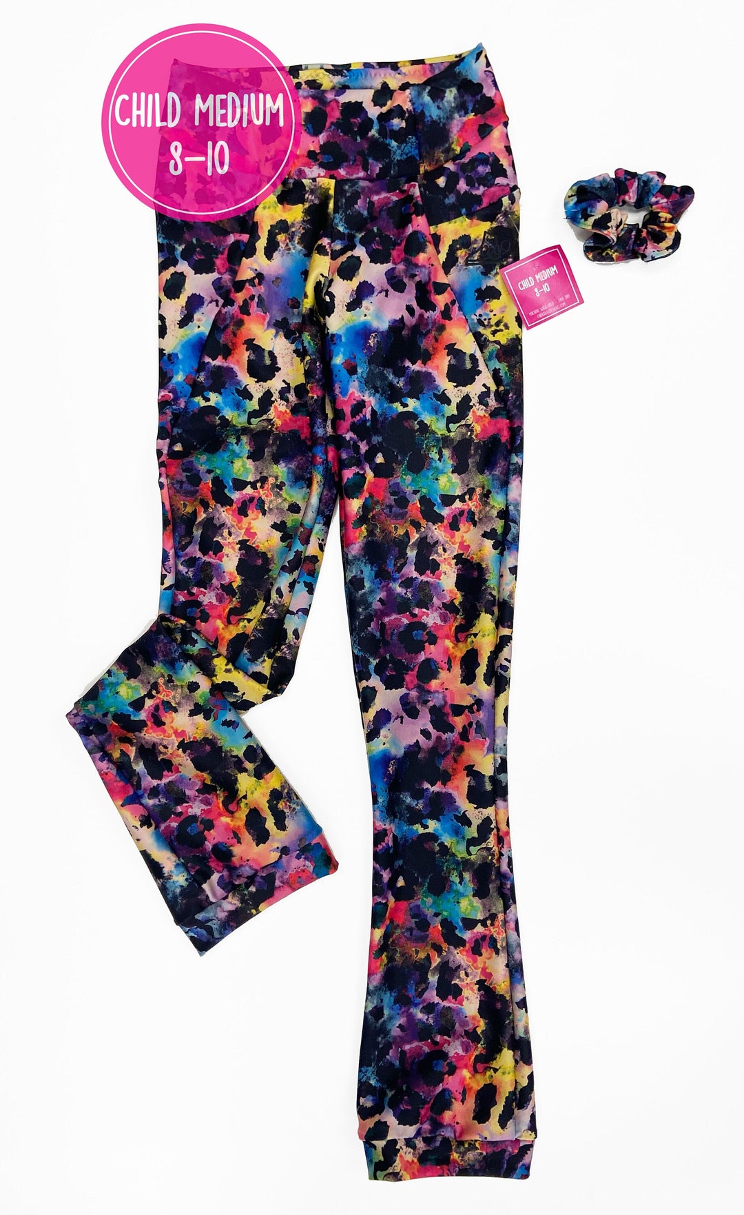 CM Multicolor Leopard Animal Print Figure Skating Practice Pants - Be ...
