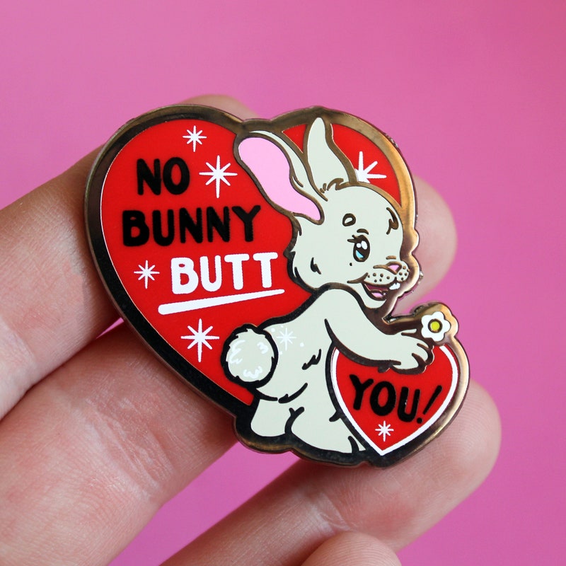 Bunny Enamel Pin - Etsy