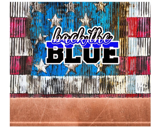 SEAMLESS Back the Blue/flag/shell PNG & Jpeg Download for - Etsy