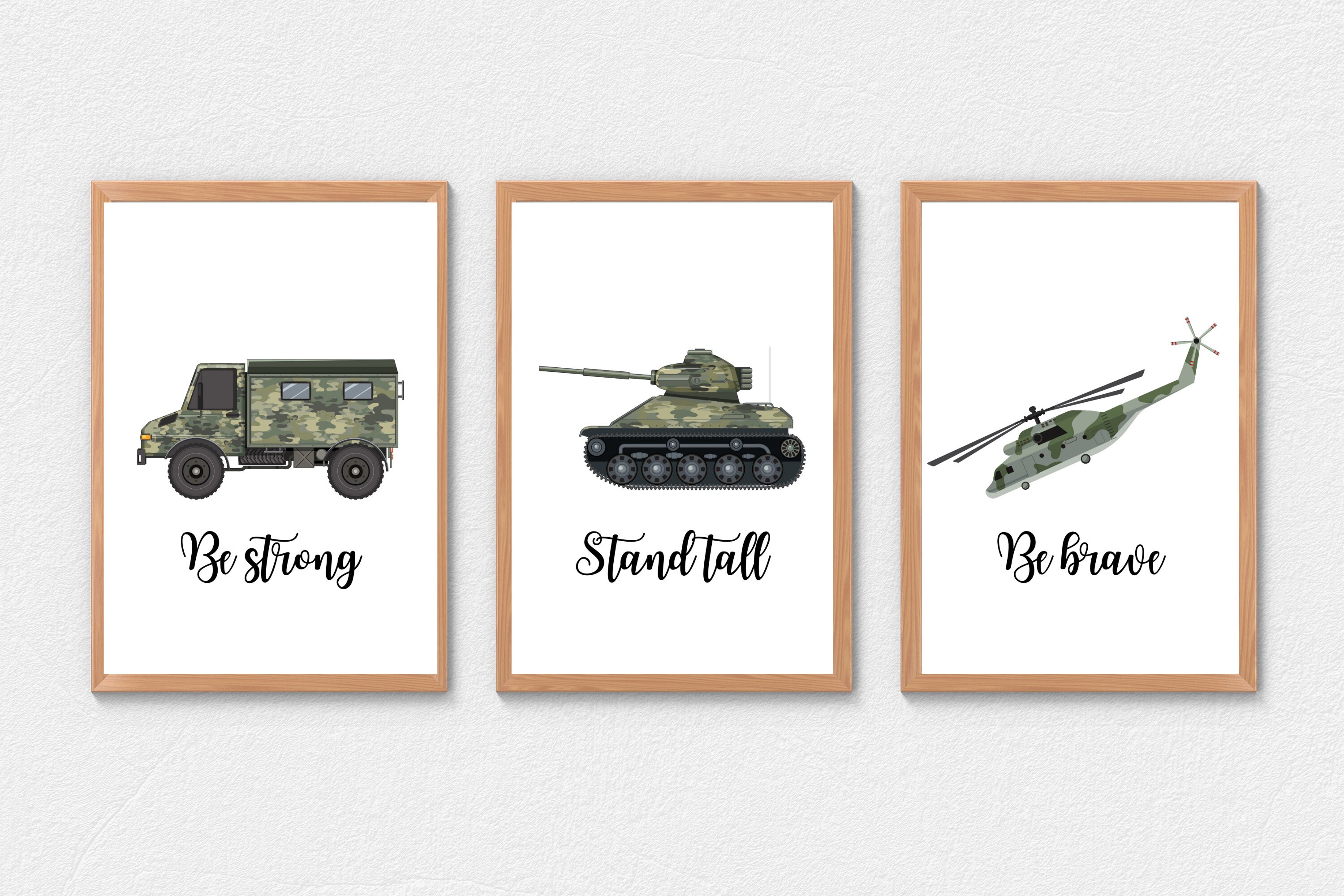 Set of 6 Kids Military/cadet Style Wall Prints. Multiple Sizes to ...