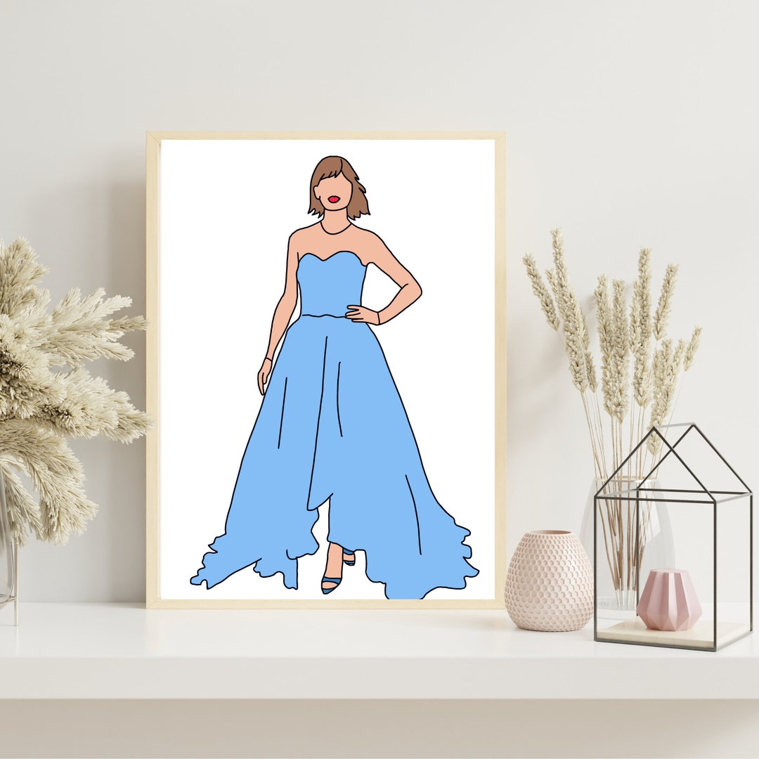 Taylor Swift, Digital Drawing. Line Art Print/wall Art. - Etsy